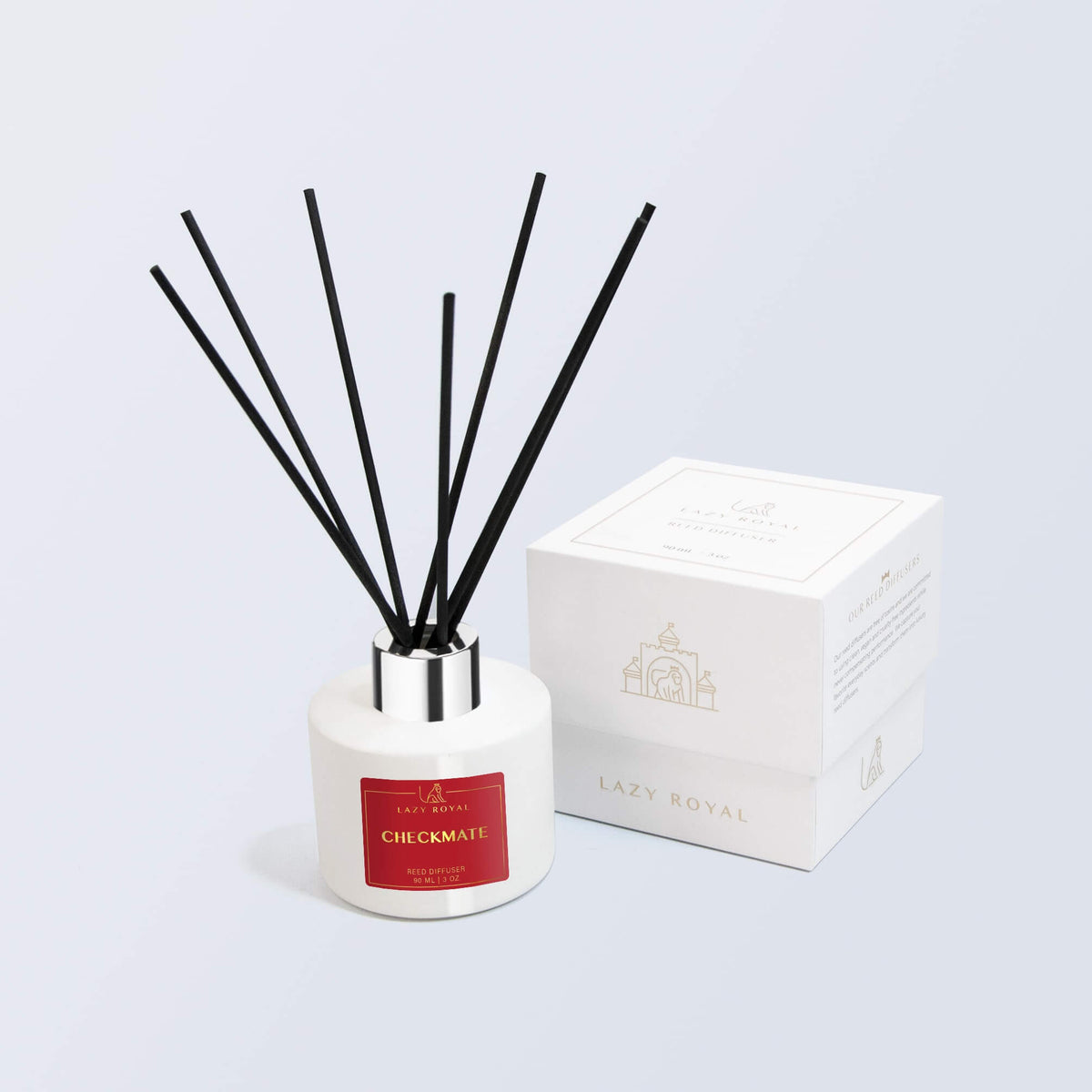 Checkmate 90 ml Reed Diffuser - Inspired by Baccarat Rouge | Lazy Royal